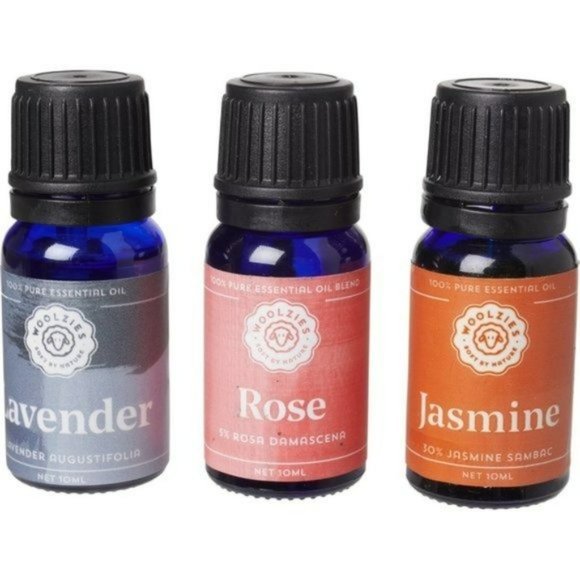 Woolzies | Makeup | Nwt Woolzies Relax Floral Essential Oils Set 3 Pck Jasmine Lavender Rose ...